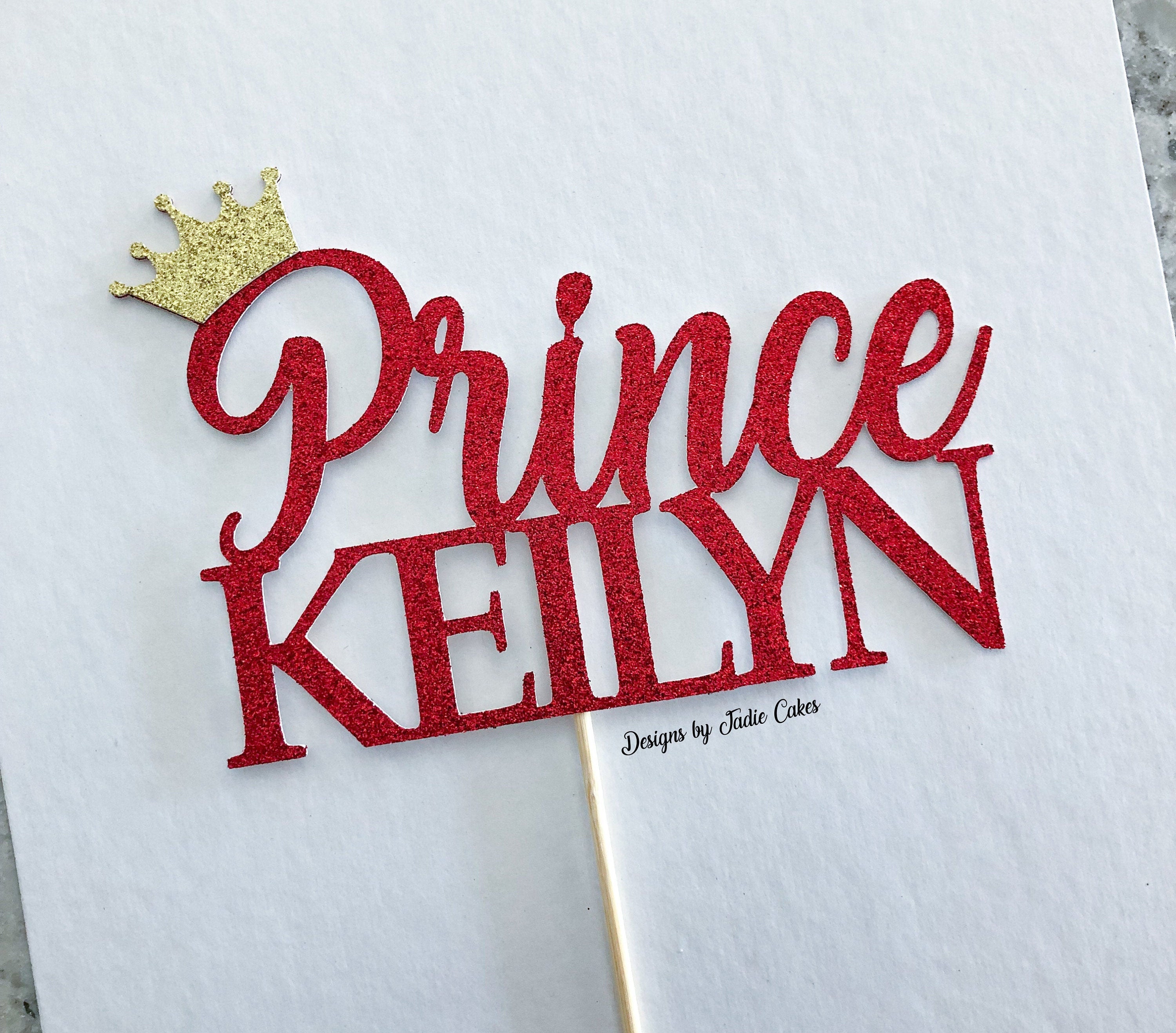 Prince Cake Topper Prince Party Decor Prince Party - Etsy