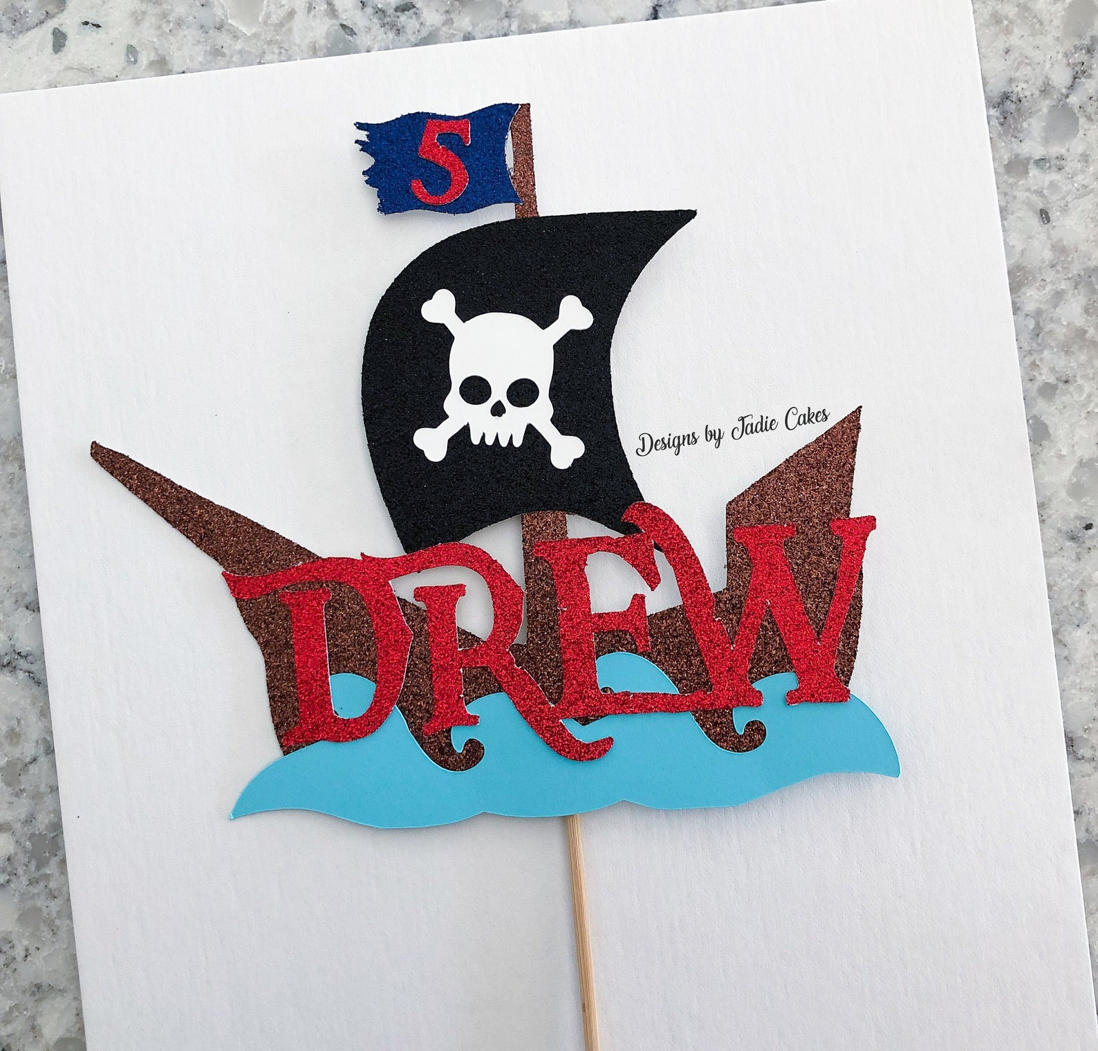 Pirate Cake Topper Pirate Party Pirate Birthday Nautical | Etsy
