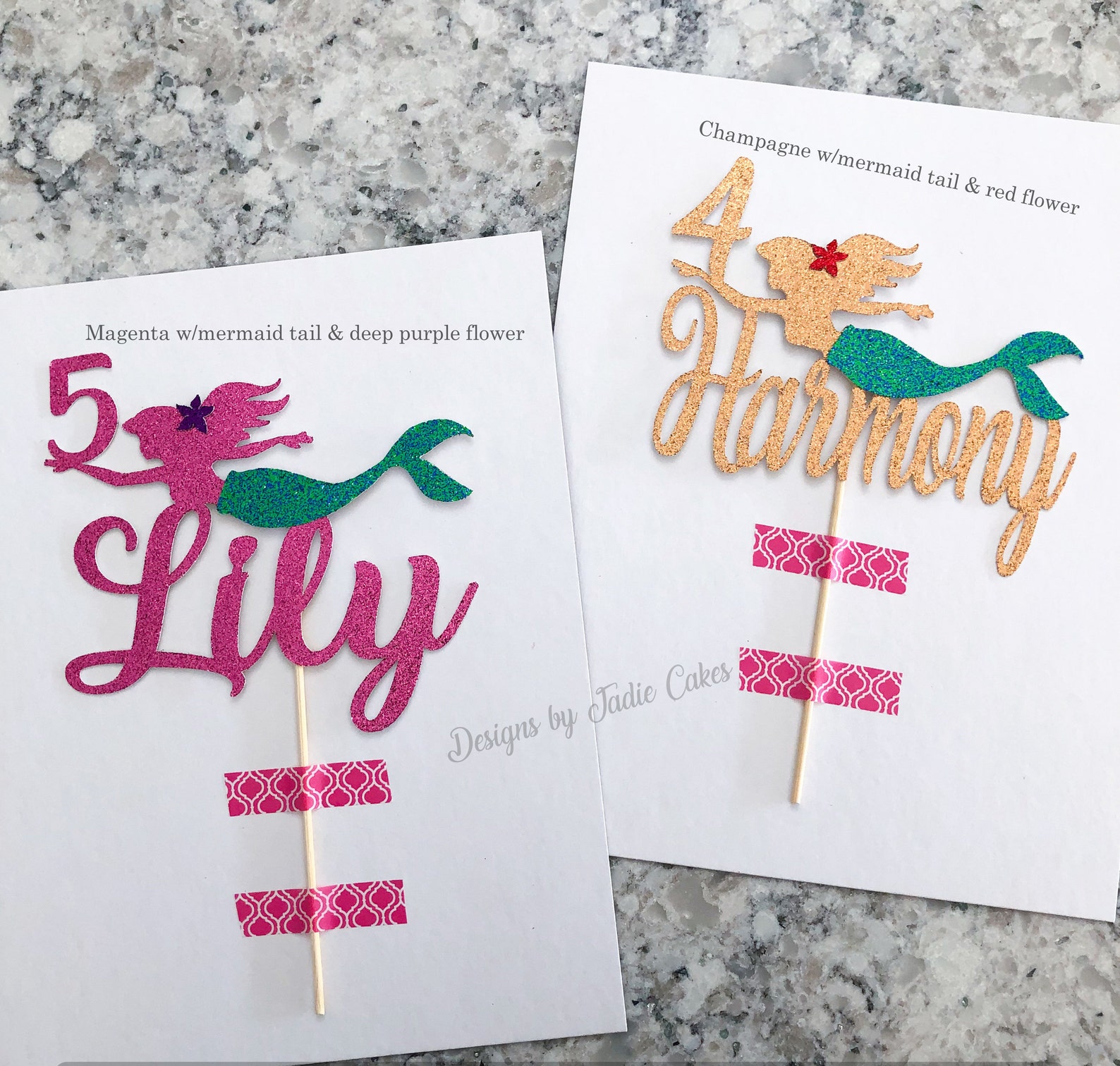 Topper de pastel de sirena / Topper de pastel Ariel / Topper - Etsy España