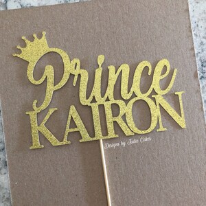 Prince Cake Topper Prince Party Decor Prince Party - Etsy