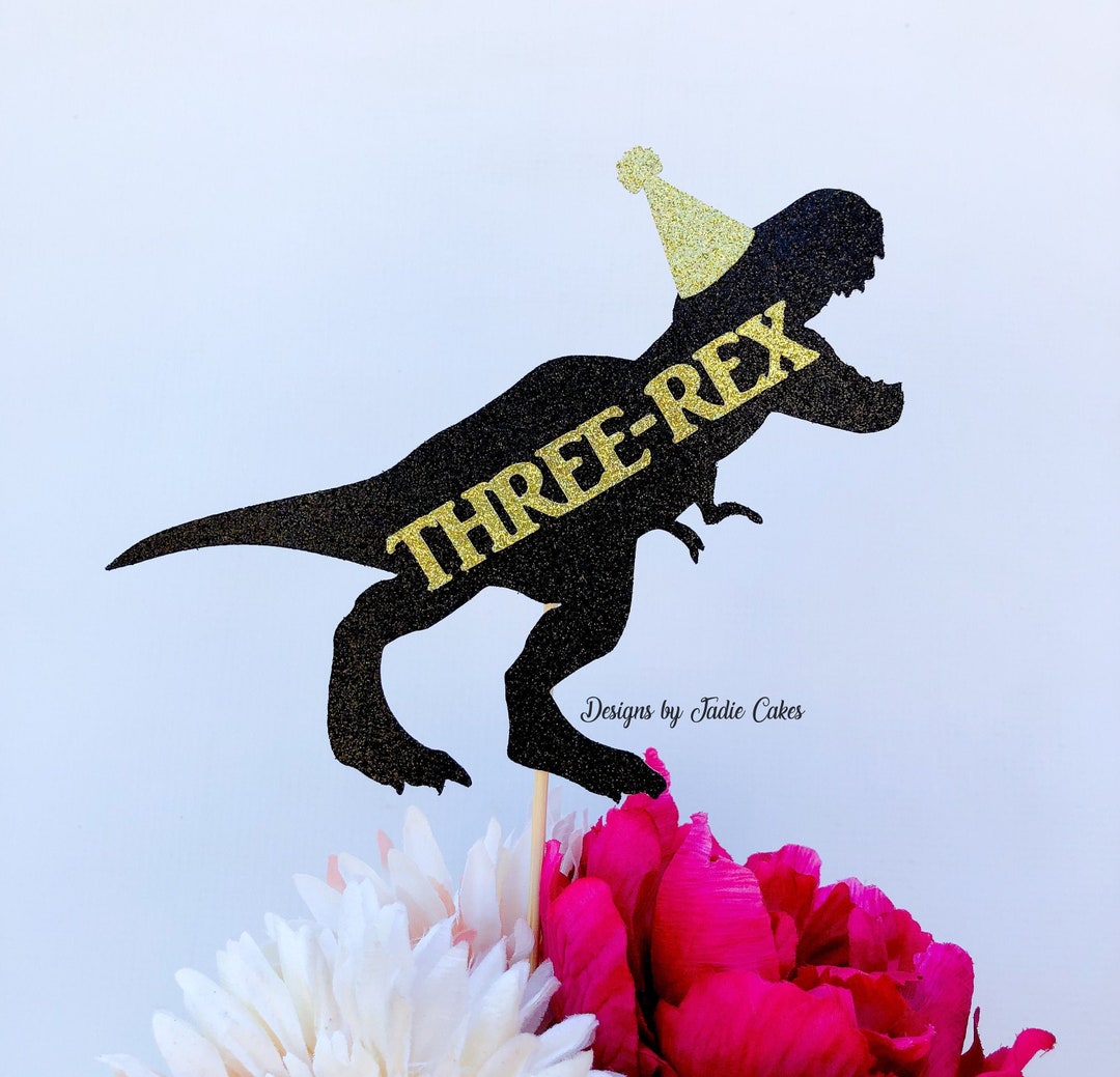 Dinosaur Topper Dinosaur Party Dinosaur Decor Dinosaur Cake Topper Trex ...