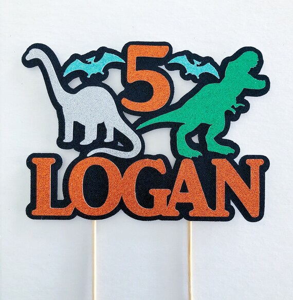 Dinosaur topper Dinosaur party Dinosaur decor Dinosaur | Etsy