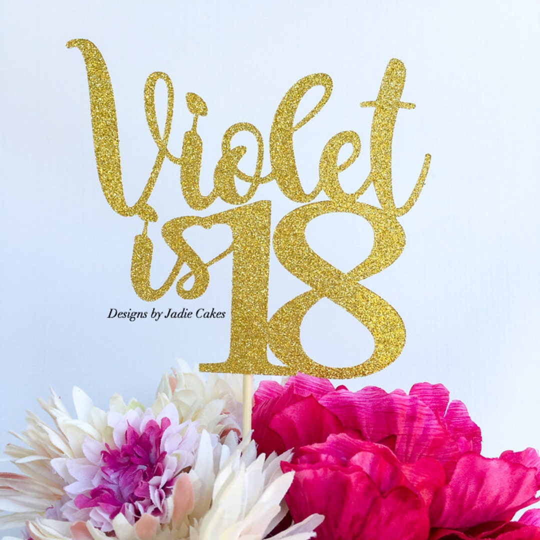 Any Number Topper | 18 Cake Topper | 16 Cake Topper | 40 and Fabulous ...