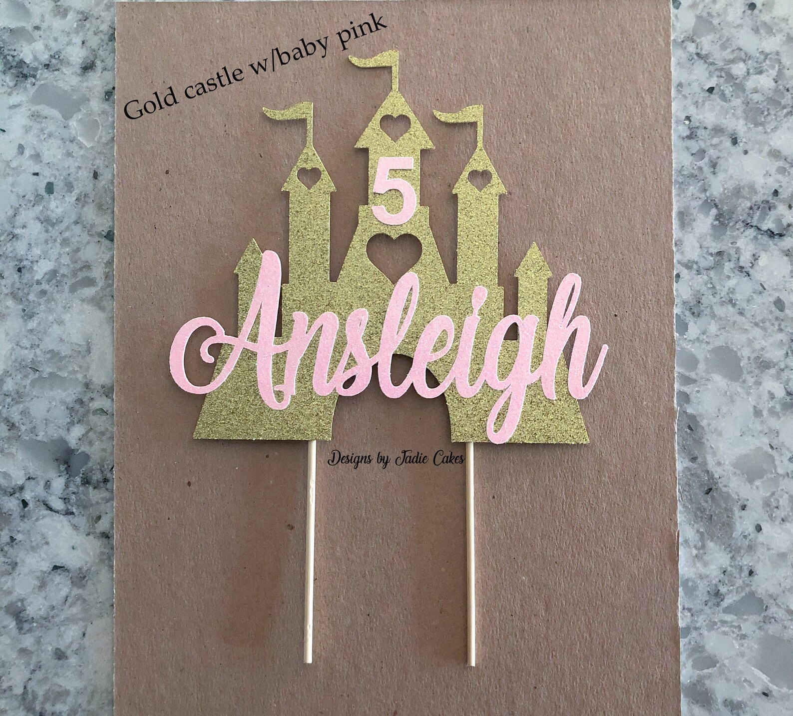 Princess Cake Topper Princess Party Decor Princess Party Disney ...