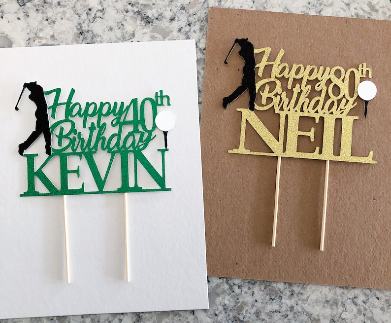 Golf Cake Topper Golf Party Golfing Cake Topper Golfing - Etsy