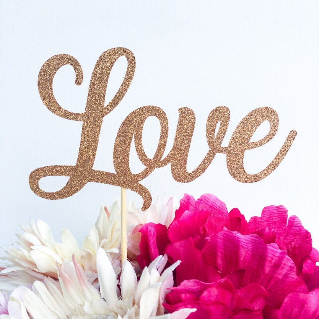 Love Cake Topper | Bridal Shower Cake Topper | Bridal Shower | Love ...