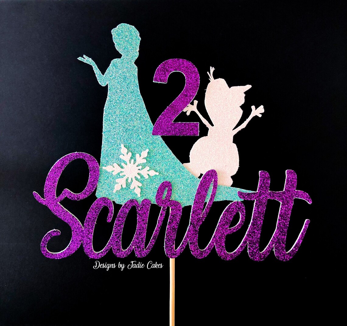 Elsa Cake Topper | Frozen Cake Topper | Elsa Topper | Frozen Party ...