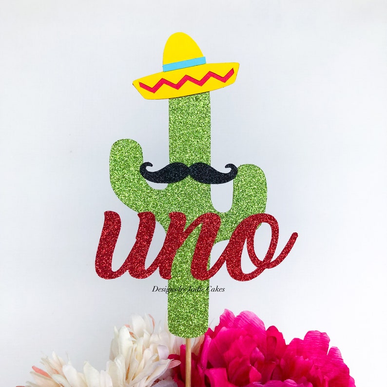 Uno Cake Topper Fiesta Cake Topper Mexican Cake Topper - Etsy