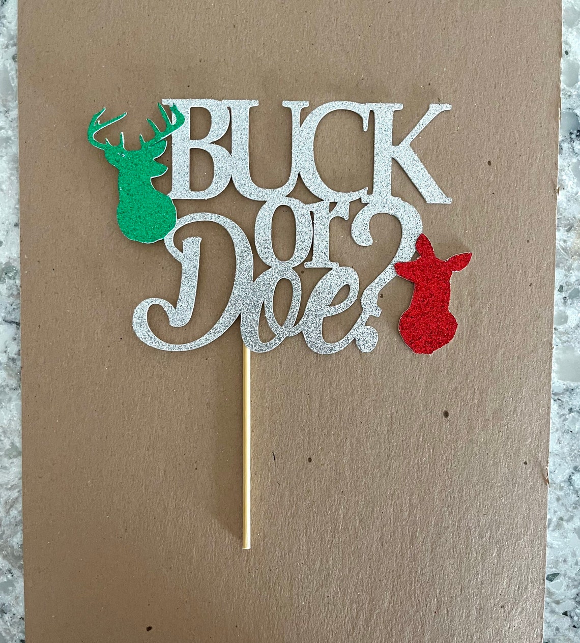 Buck or Doe Cake Topper | Buck or Doe Gender Reveal Party | Gender ...