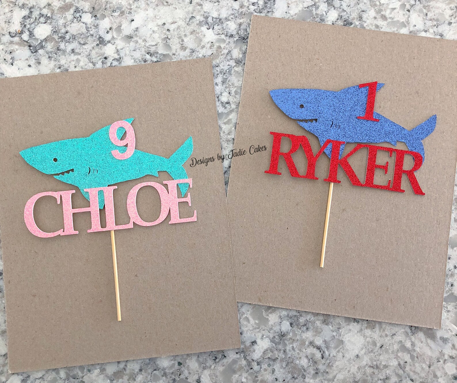 Shark Cake Topper Shark Birthday Cake Topper Shark - Etsy