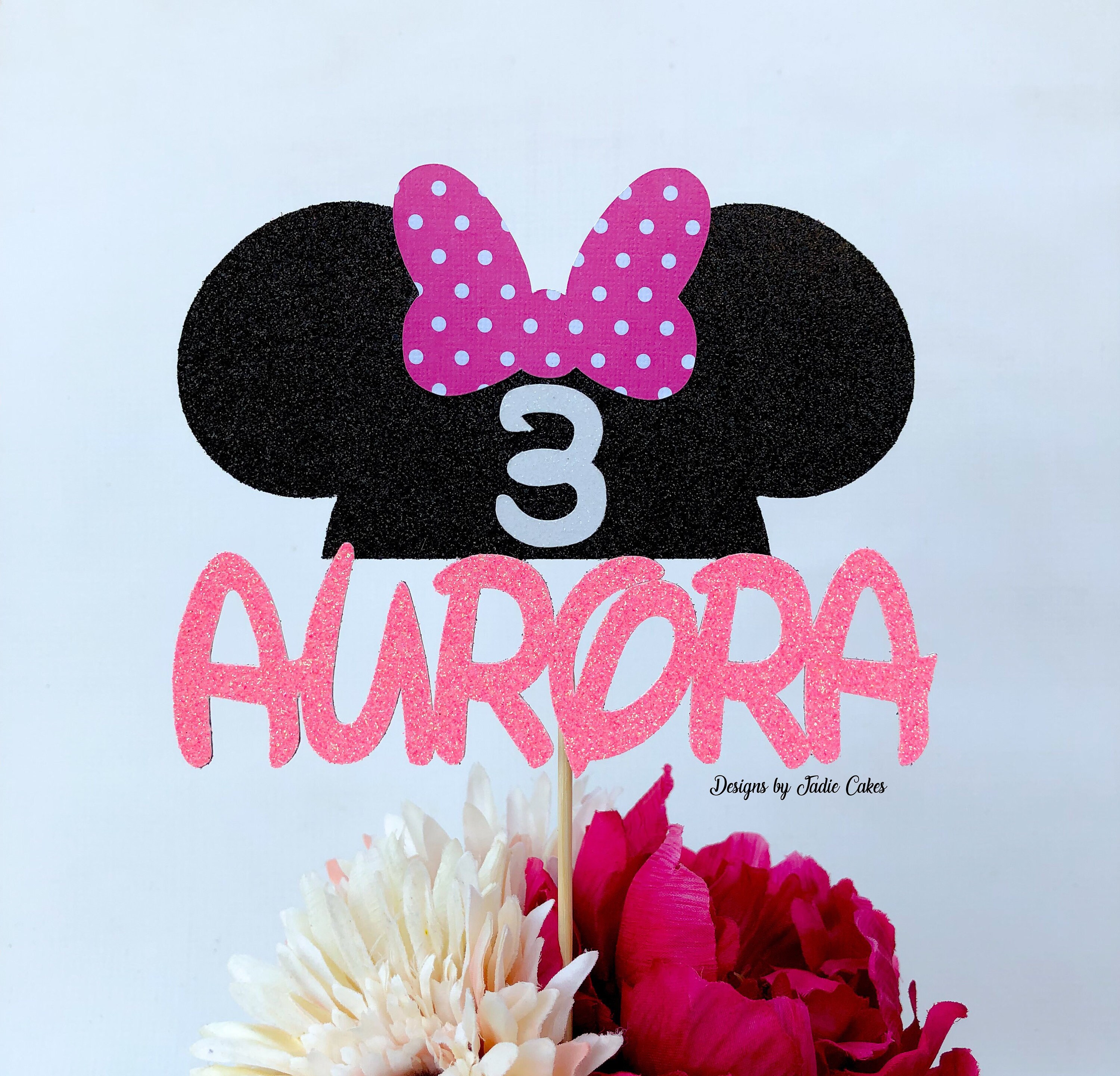 Mouse cake topper Minnie party Minnie birthday Mouse | Etsy