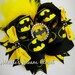 Batman Bow Batgirl Hair Clip Headband Rhinestone Centerpiece - Etsy