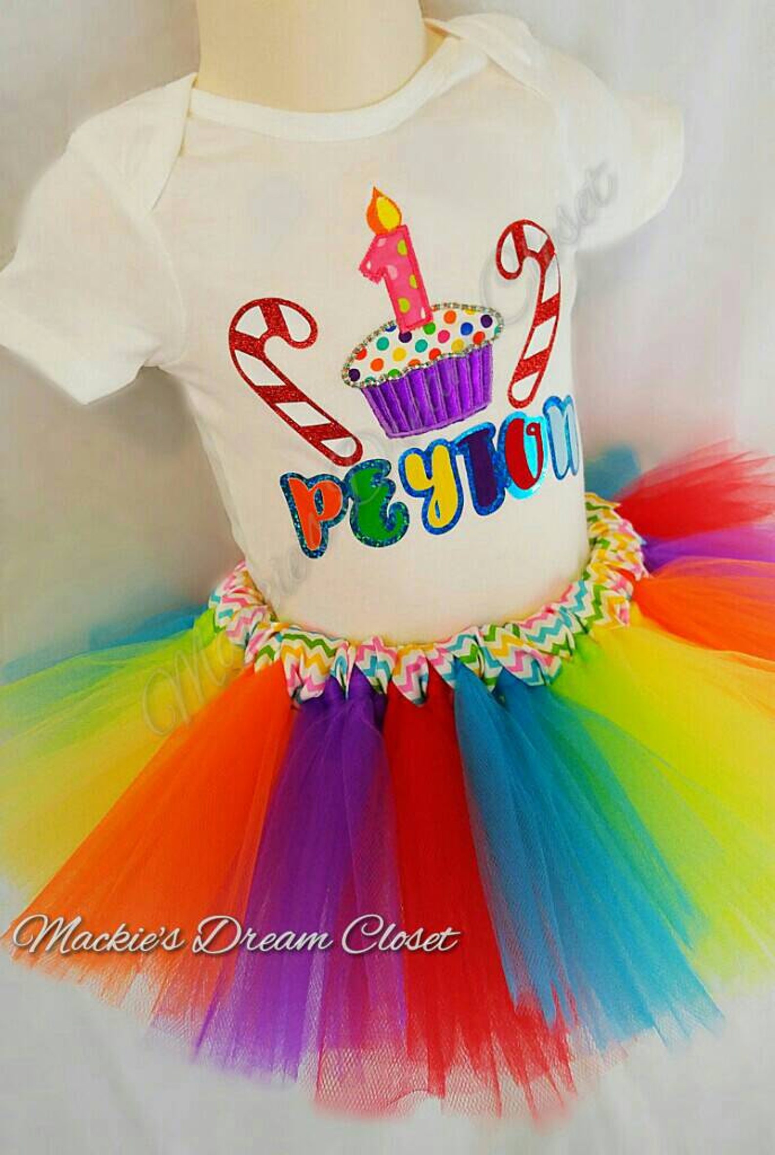 Candy Land Inspired Baby Girl Toddler Birthday Set Rainbow - Etsy