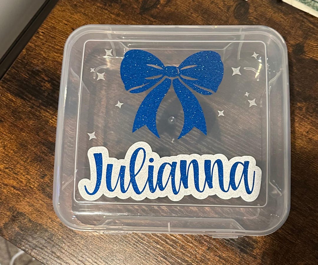 Personalized Cheer Bow Case • Cheerleader Bow Holder • Cheer Bow Case ...