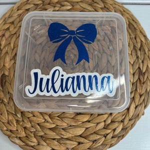 Personalized Cheer Bow Case • Cheerleader Bow Holder • Cheer Bow Case ...