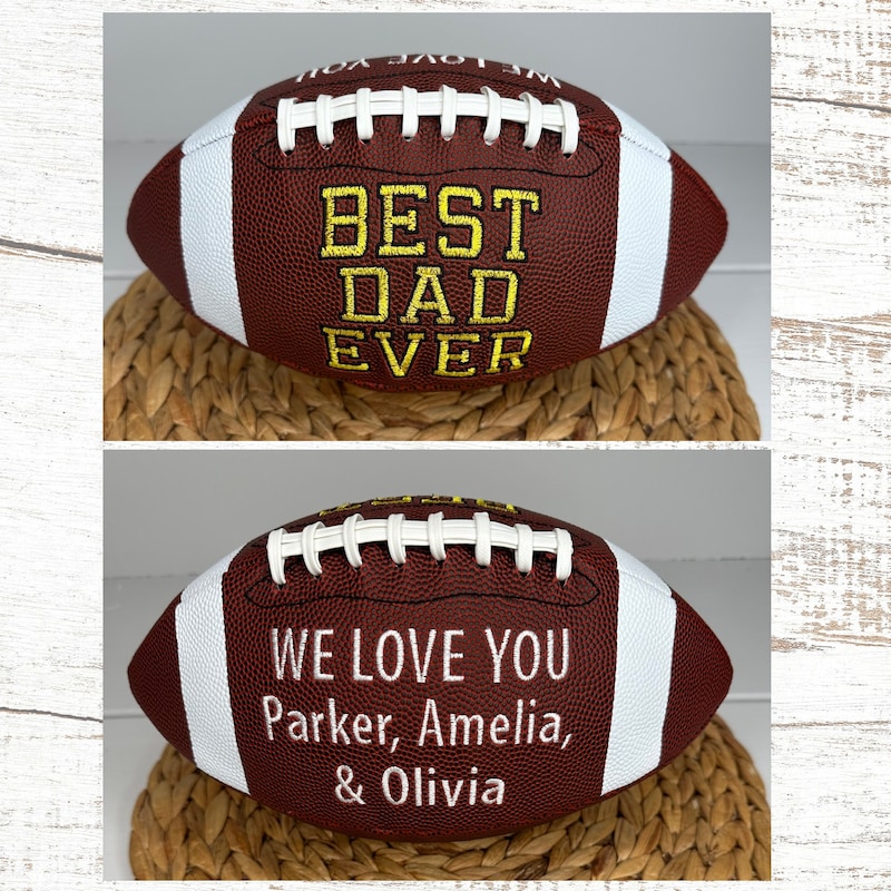 Embroidered Football - Etsy