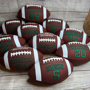 Personalized Embroidered Football • Keepsake Ball • Souvenir ...