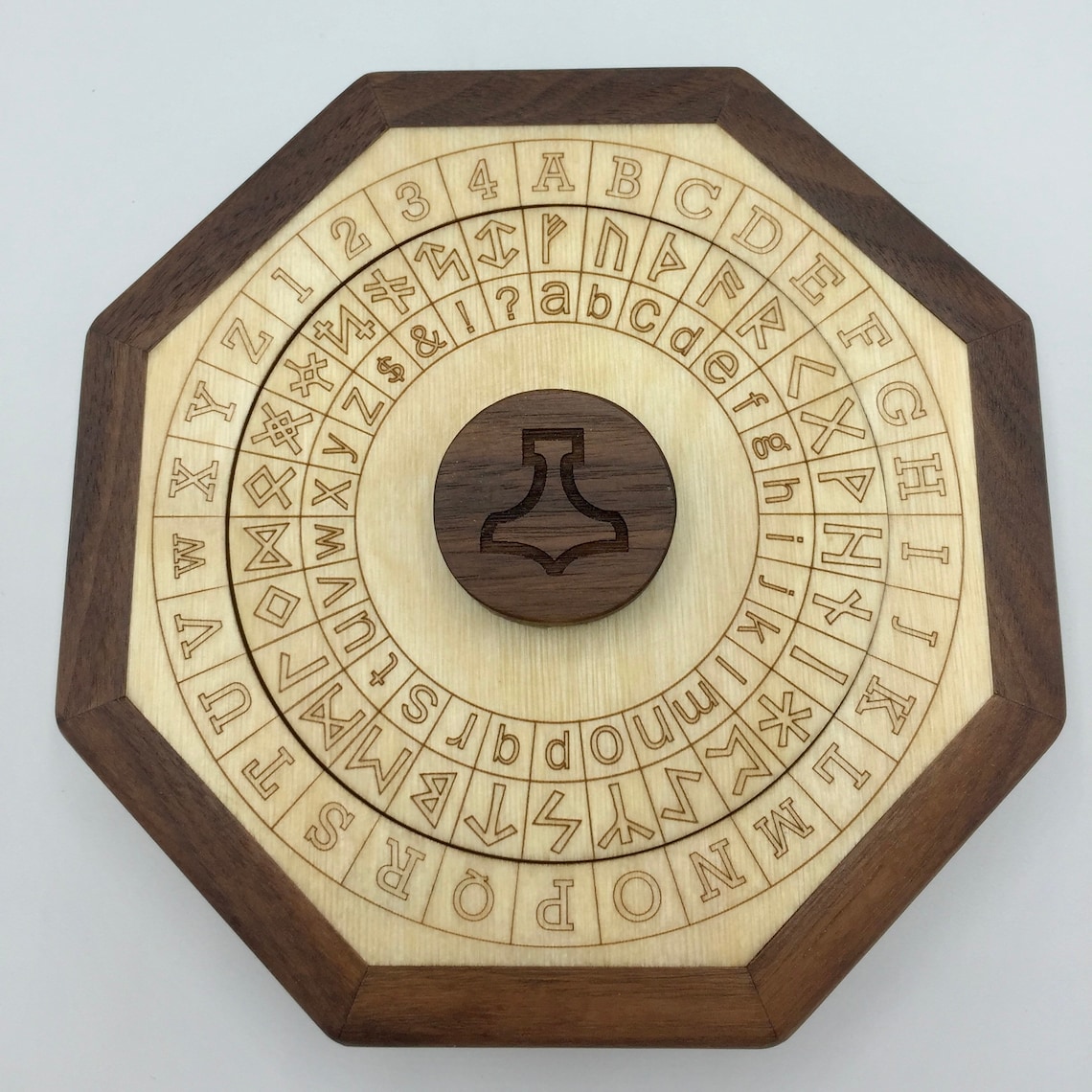 Cipher Wheel Small Runes and English - Etsy