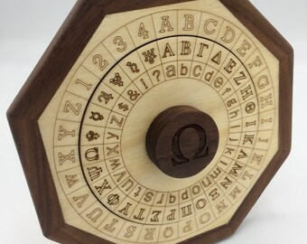 Cipher Wheel Small Runes and English | Etsy