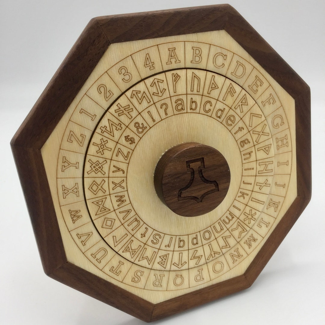 Cipher Wheel Small Runes and English - Etsy