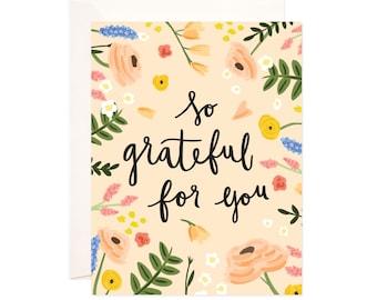 So Grateful Card - Etsy