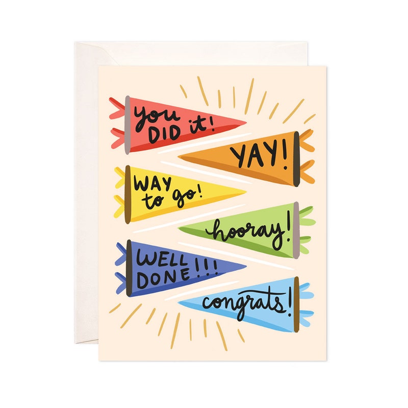Way to Go Card - Etsy