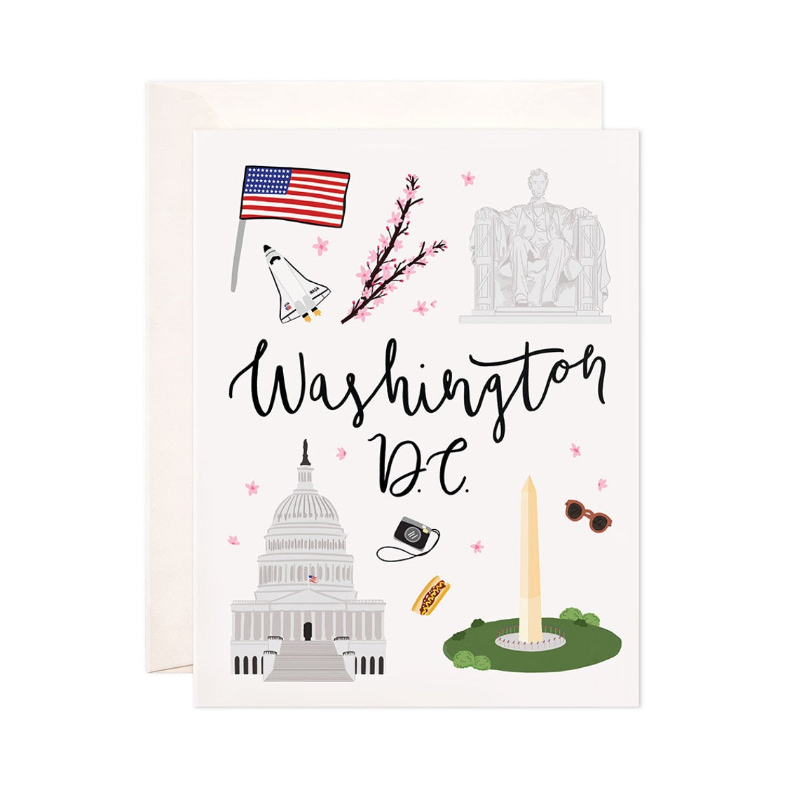 Washington DC Greeting Card, Washington DC Art, Washington DC Gift - Etsy
