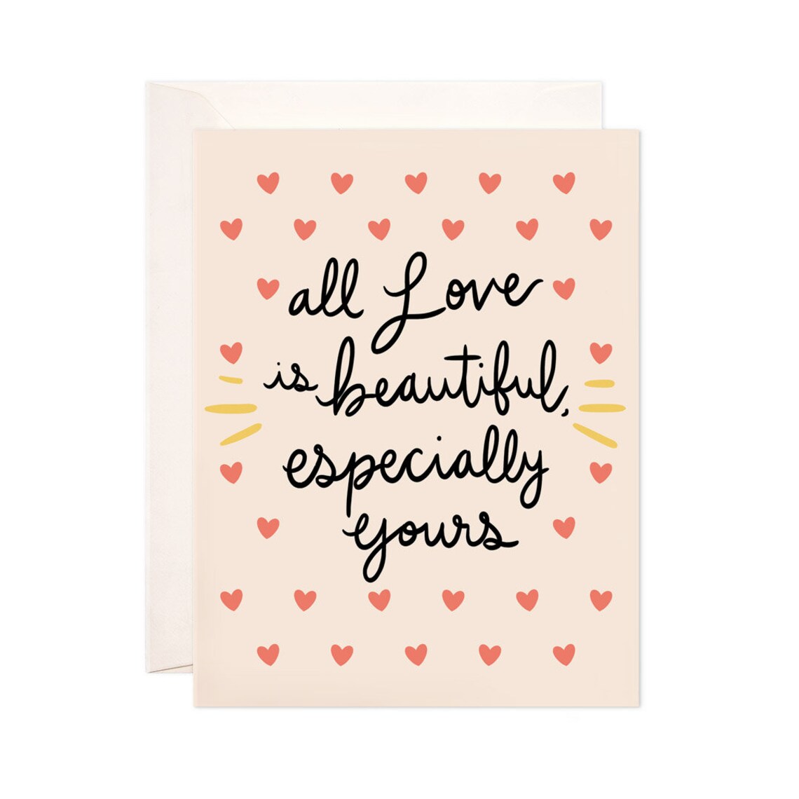 Especially Yours Greeting Card, Handmade Wedding Congratulations Card ...