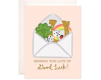 Good Luck Card - Etsy