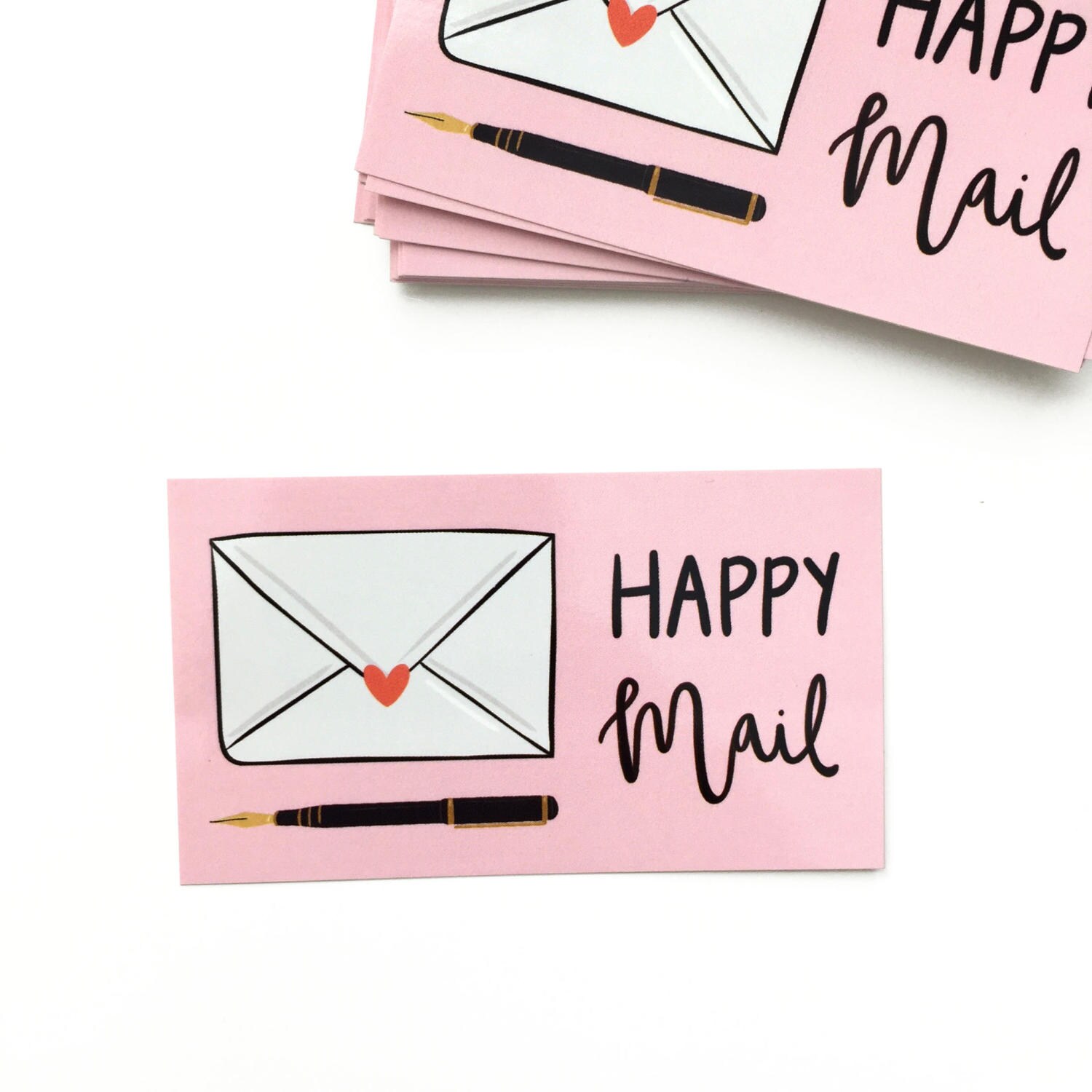 Happy Mail Stickers 16 Stickers Pretty Mail Cute Packaging | Etsy
