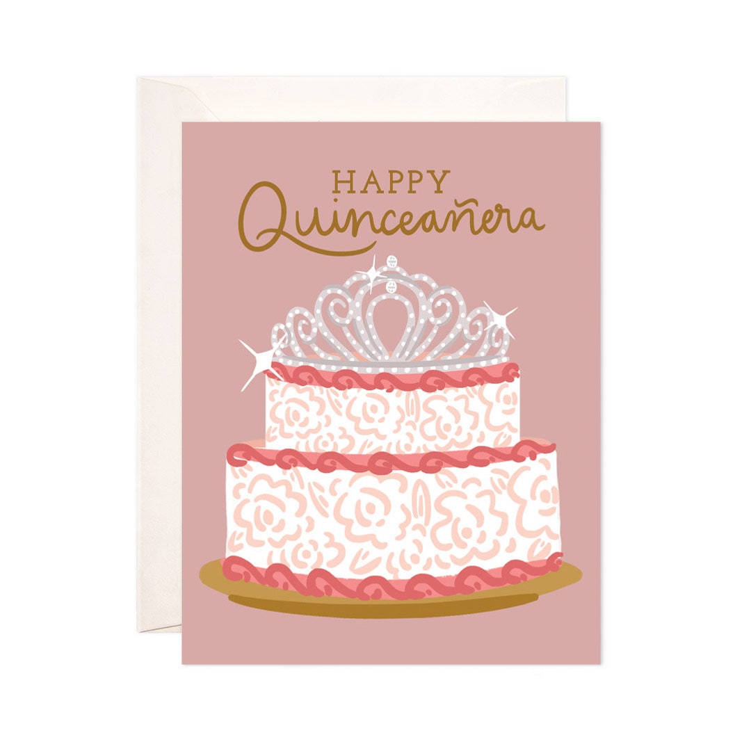 Quince Cake Greeting Card: Handmade Happy Birthday Card, Cute Birthday ...