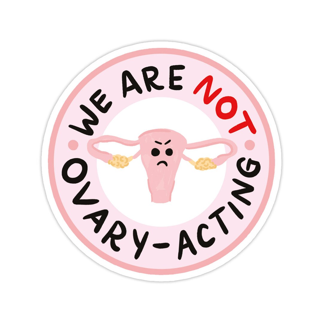 Ovary-acting Vinyl Sticker, Modern Laptop Sticker, Cute Water Bottle ...