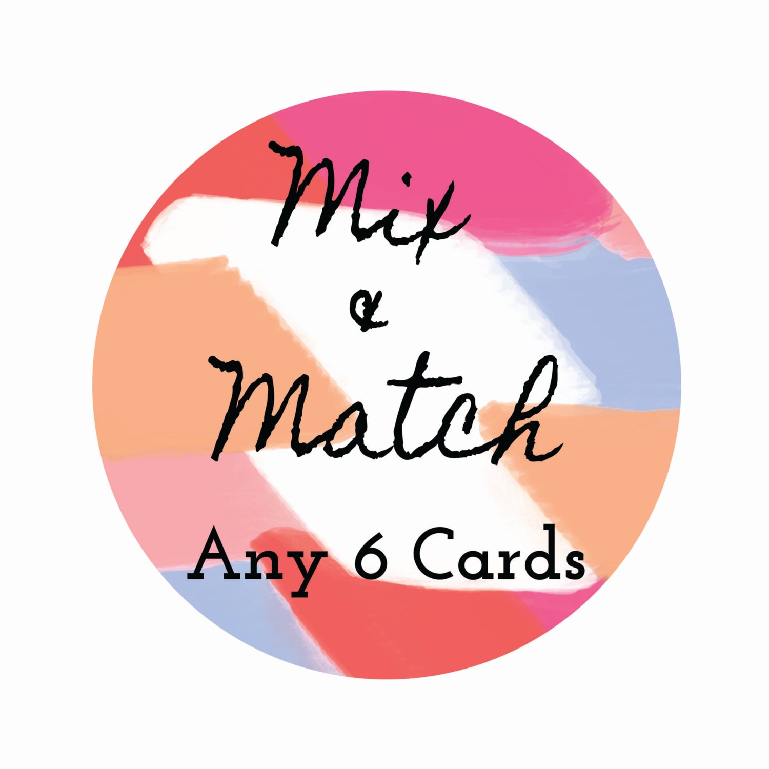 Mix & Match 6 Card Set Pick Any 6 Cards of Your Choice Greeting Cards ...