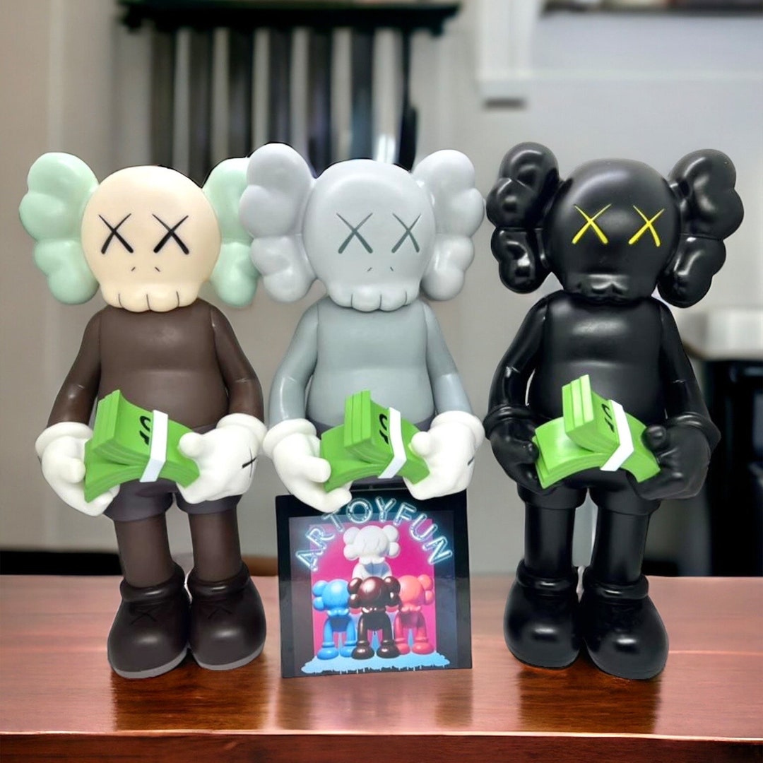 Unique KAWS Money Counting Statue Exclusive Modern Art Decor With ...