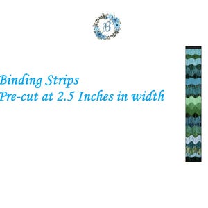 OCEAN BREEZE Escape- Quilt Top Kit Measuring 52" X 52" Exclusive BQP ...