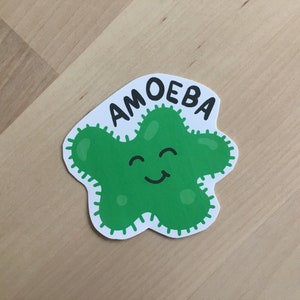 Happy Amoeba Sticker - Etsy