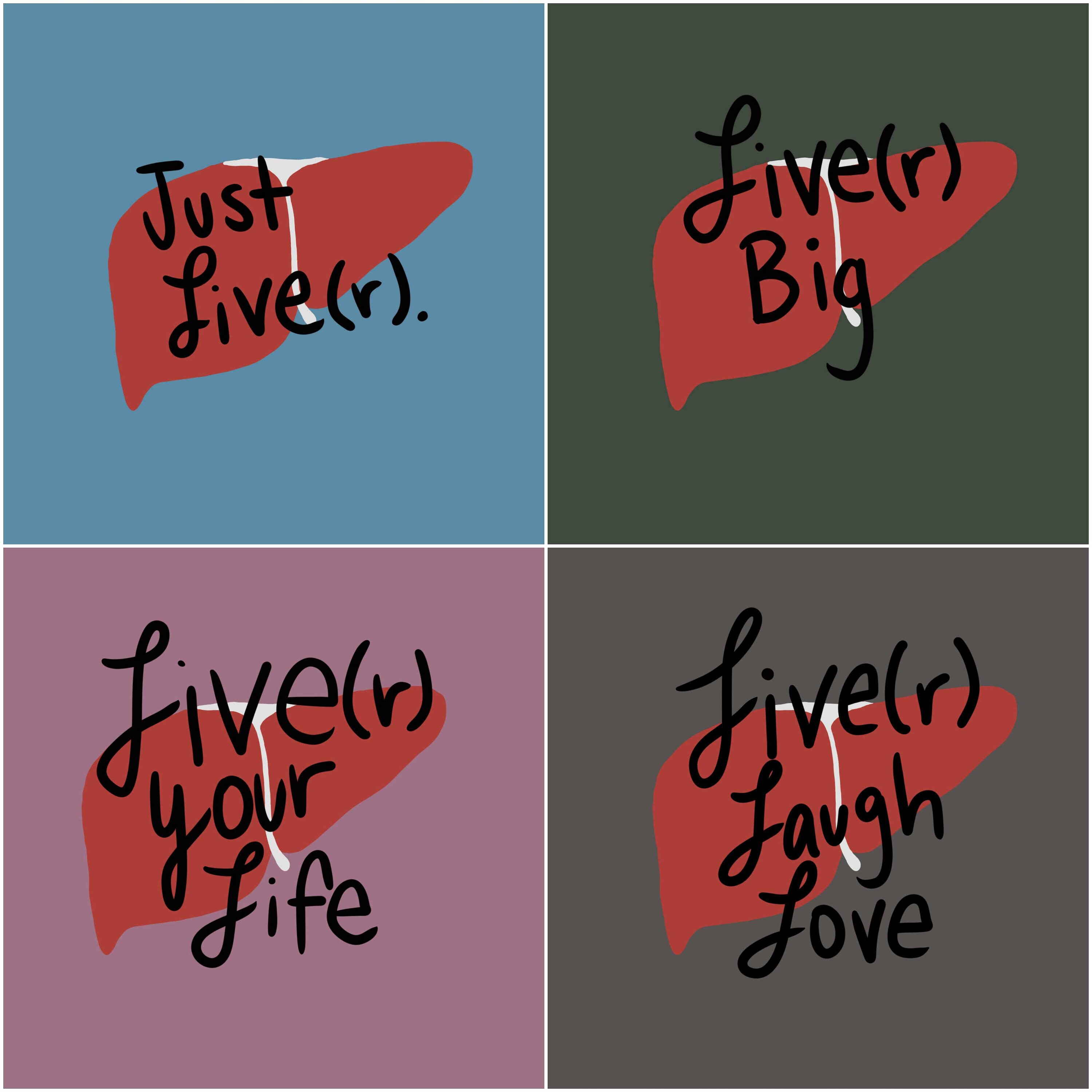 Liver Set of 4. Digital Download Artworks. High Resolution. - Etsy
