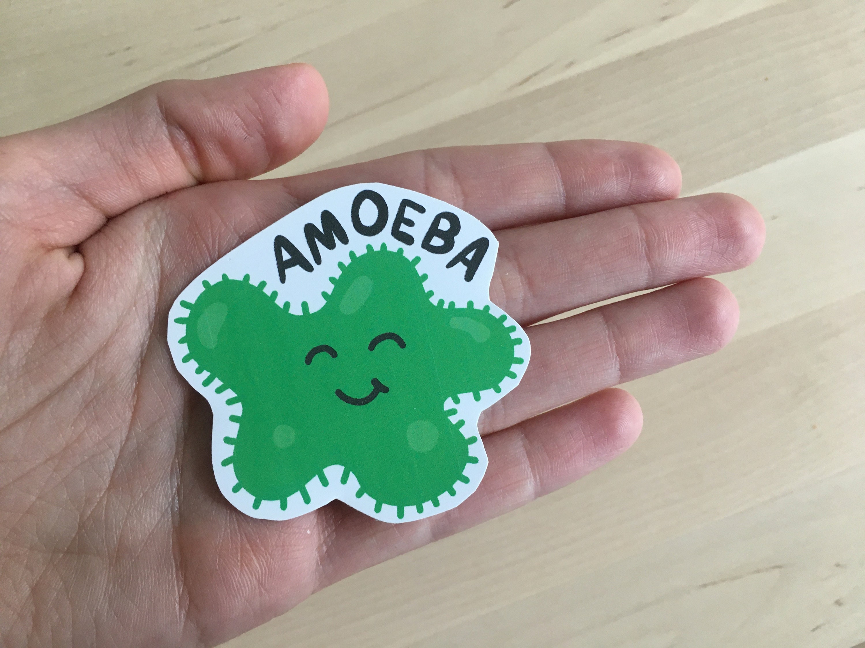 Happy Amoeba Sticker - Etsy