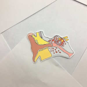 Anatomical Ear Sticker - Etsy