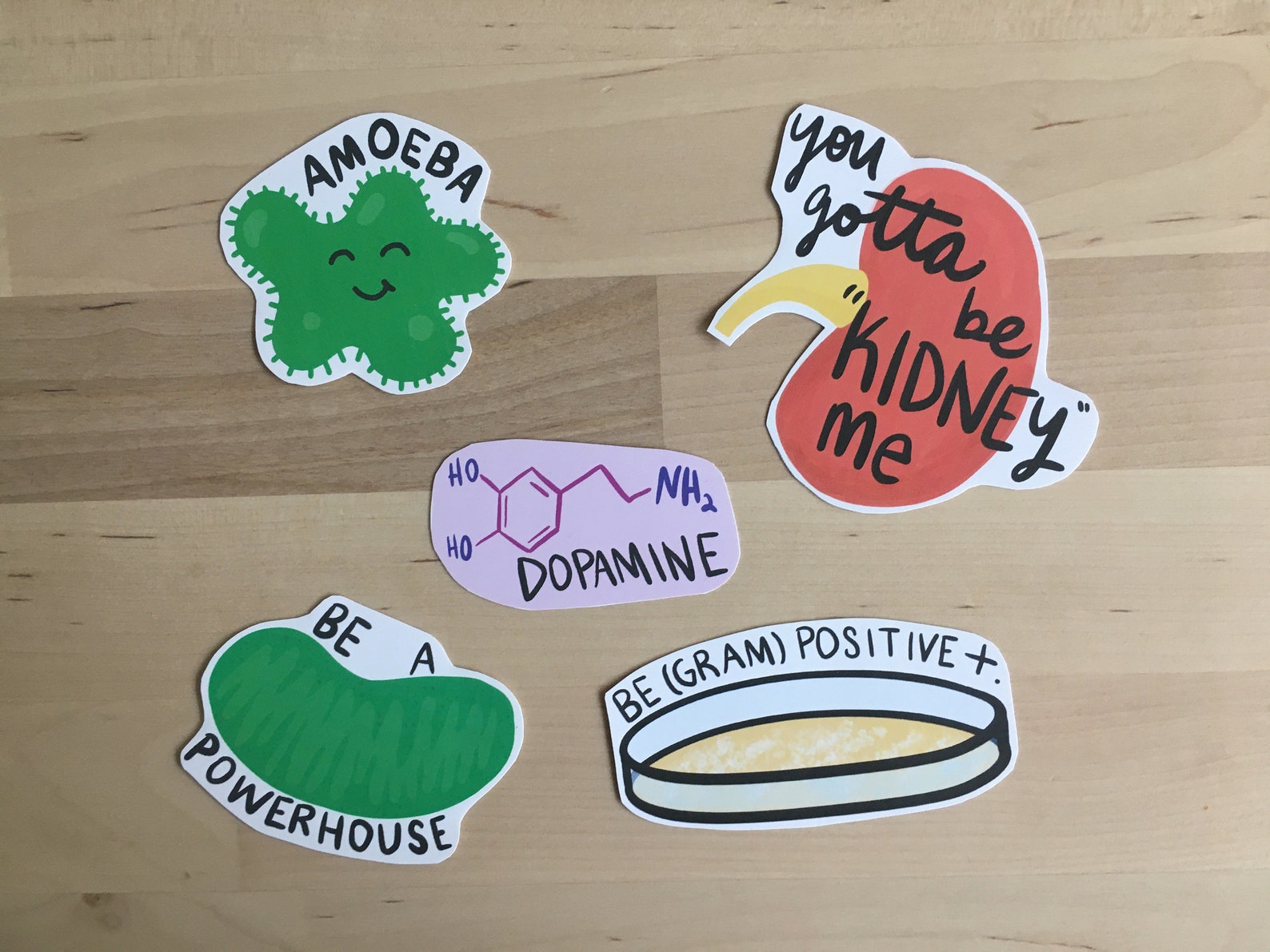 Happy Amoeba Sticker - Etsy