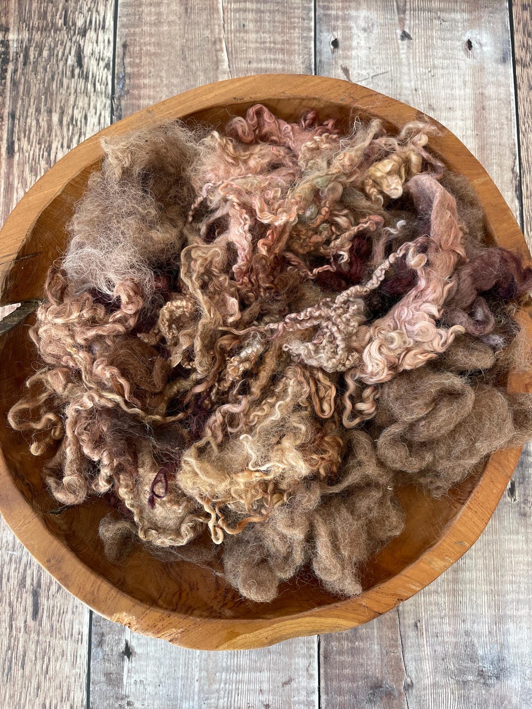 Woolly Craft Bag 100g Curls Fibre Weaving Mixed Media, Spinning Felting ...