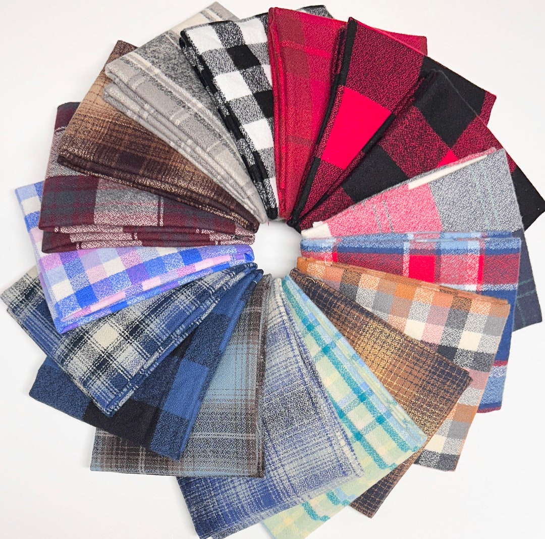 17 Fqs Mammoth Flannel Fat Quarter Bundle 17 Fat Quarters - Etsy UK