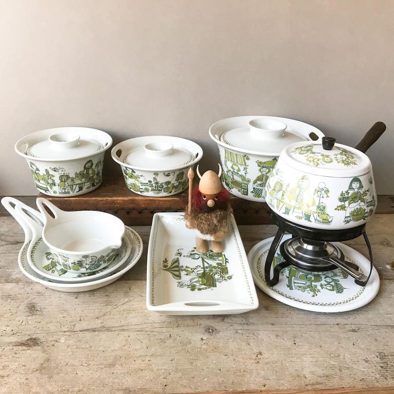 Vintage Figgjo Market Casserole, Figgjo Flint Norway, 60's Scandinavian ...