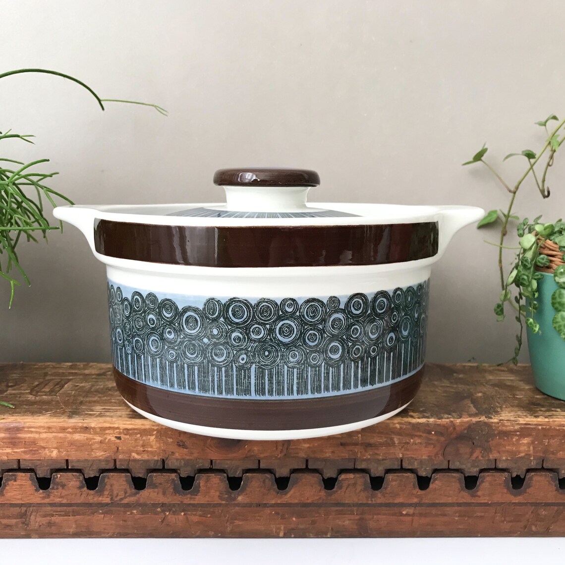 Rorstrand Amanda Lidded Casserole, Oven Dish, Vintage Scandinavian Kitchenware, Rorstrand Sweden ...
