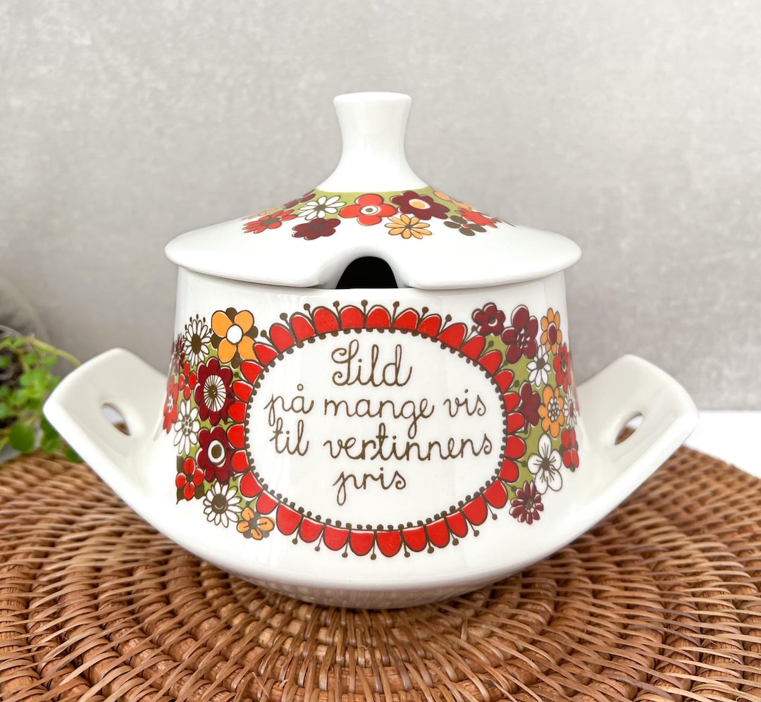 Figgjo Folklore Bowl, Vintage Figgjo Flint Norway Tureen, Turi Gramstad ...