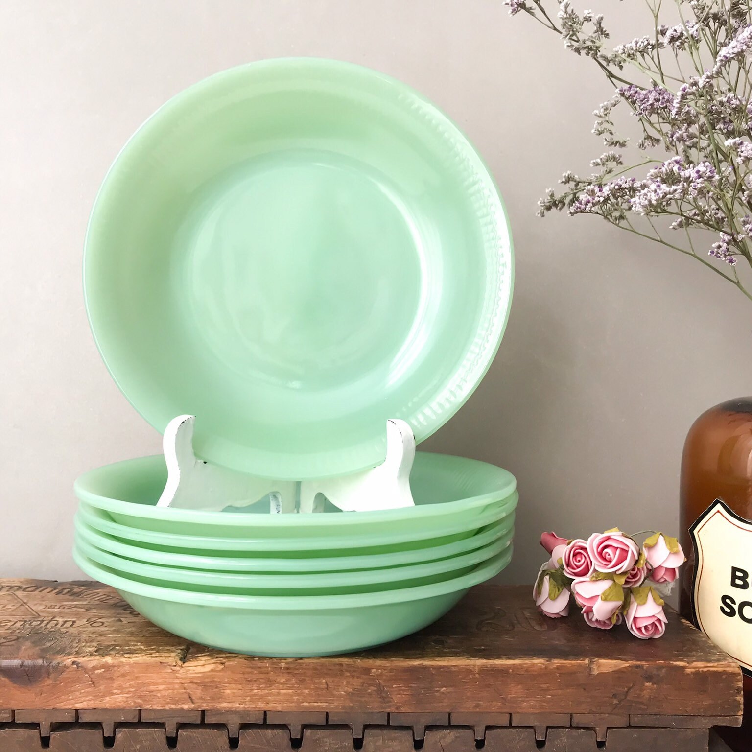 Fire King Jadeite 5 3/8 Ribbed Bowl Vintage Green Dinnerware - Etsy