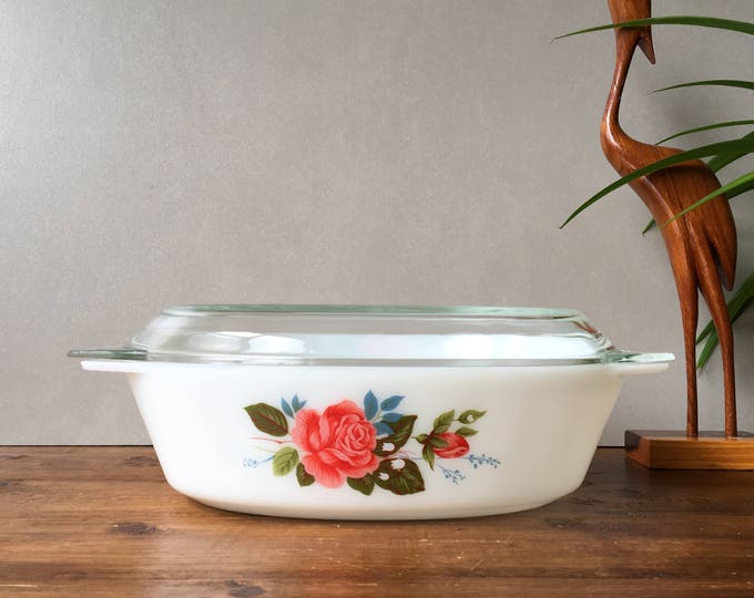 JAJ Pyrex Cottage Rose Casserole or Oval Oven Dish Pyrex - Etsy