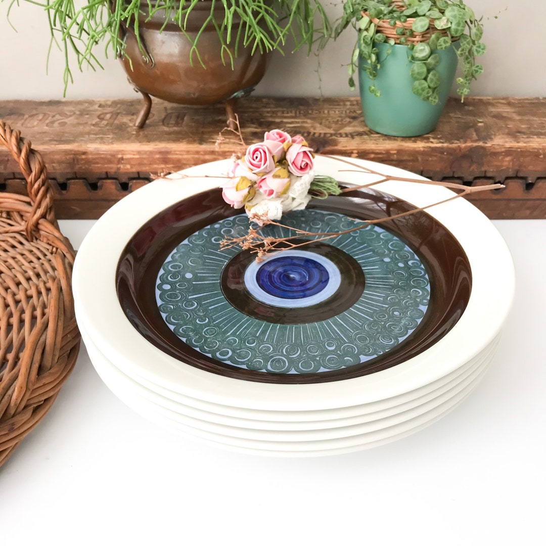 Rorstrand Amanda Dinner Plates, Vintage Scandinavian Dinner Ware ...