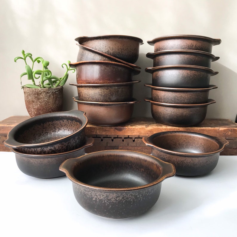 Arabia Ruska Soup Bowls Vintage Stoneware Serving Bowls - Etsy