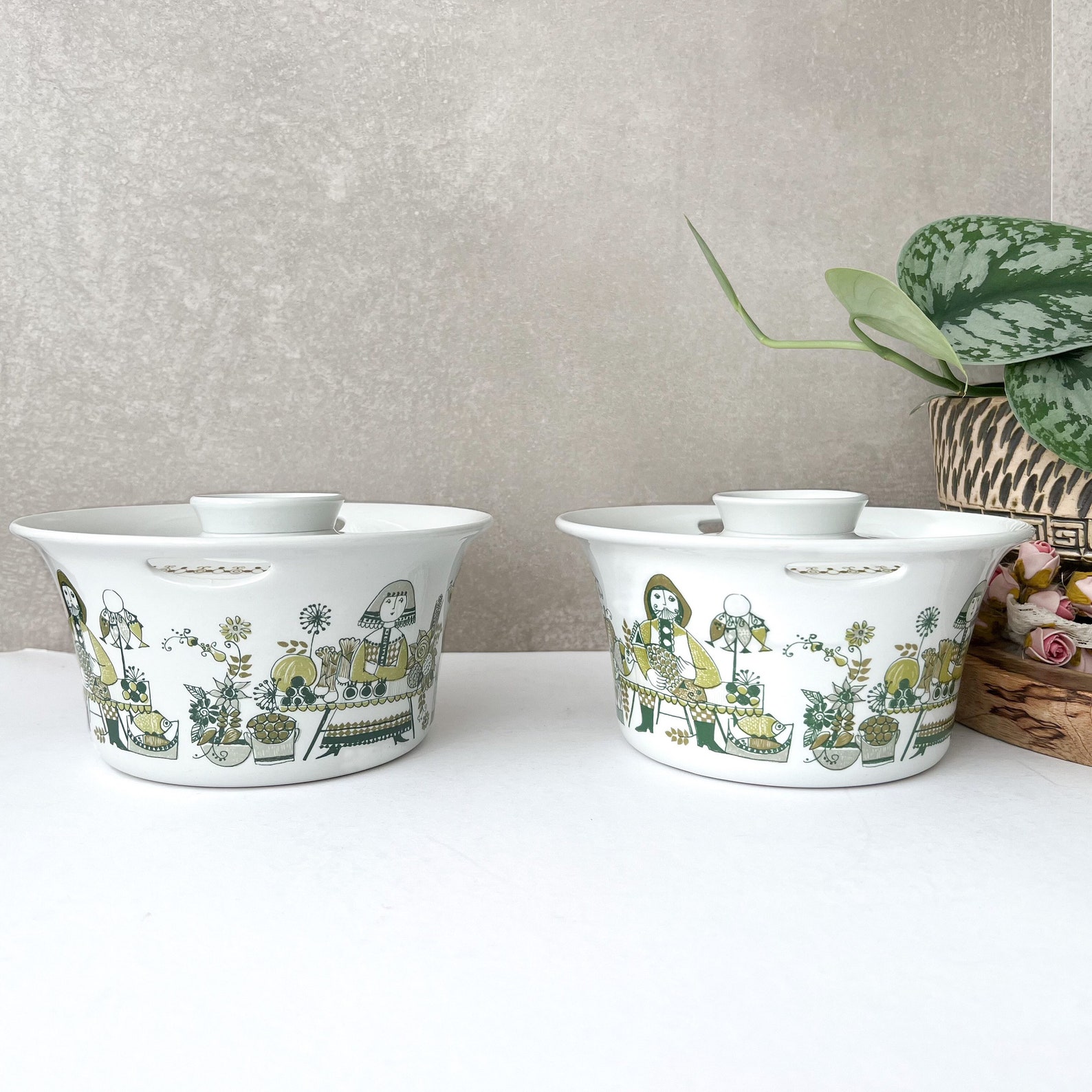 Vintage Figgjo Market Casserole, Figgjo Flint Norway, 60's Scandinavian ...